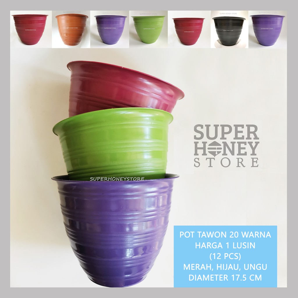 Flower POT uk.20 TAWON model (3 colors 1 dozen) | Shopee Singapore
