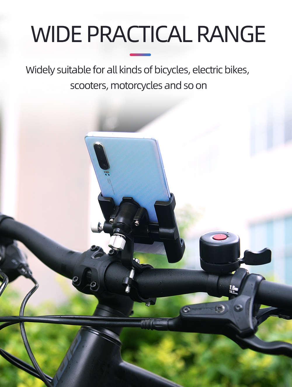 ThinkRider MTB Phone Mount Stand Bike Mobile Phone Holder 360 Rotatable ...