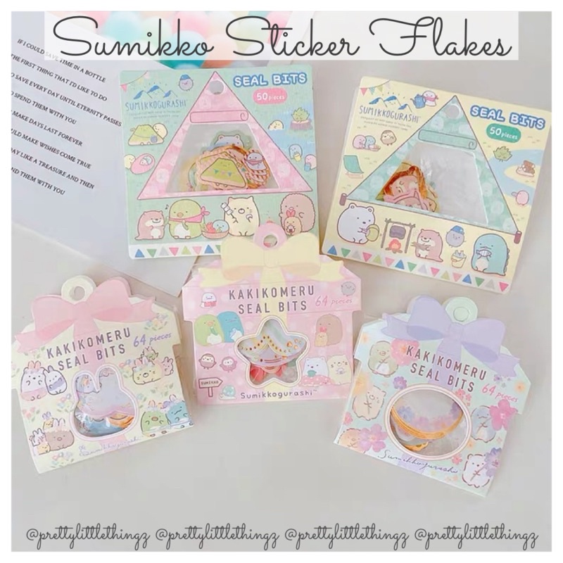 * SG READY STOCKS * Sumikko Gurashi Sticker Flakes (Penguin, Shirokuma ...