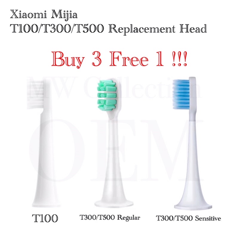 Local Xiaomi Mijia T100 / T300 / T500 OEM Replacement Toothbrush Tooth Brush Heads 适配 小米 米家 电动 ...