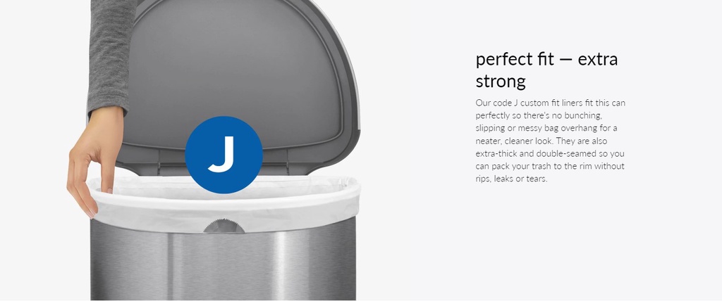 simplehuman 45L Semi-Round Step Trash Bin | Shopee Singapore