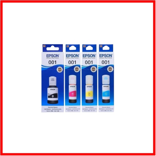 [ORIGINAL] Epson Ink 001 / C13T03Y100 Black / C13T03Y200 Cyan ...