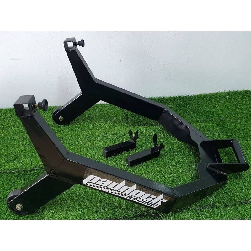 Paddock Stand Heavy Duty Superbike Rear Stopper Stand Paddock Bobbin U ...