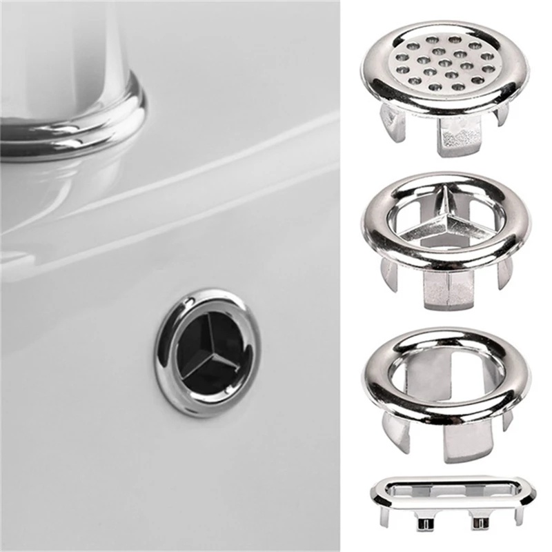 Bathroom Kitchen Insert Sink Washbasin Chrome Hole Cover / Household O ...