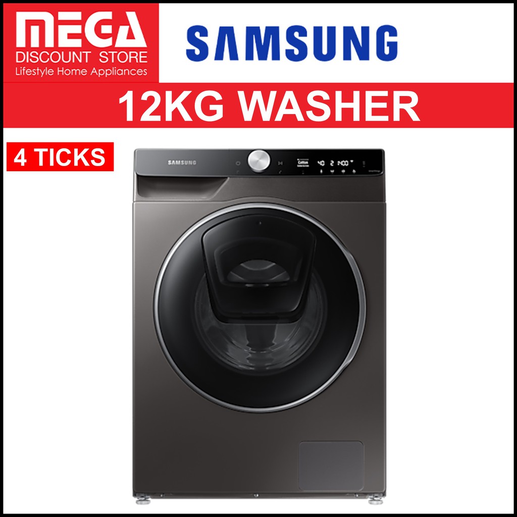 SAMSUNG WW12TP94DSX/SP 12KG FRONT LOAD WASHER (4 TICKS) | Shopee Singapore