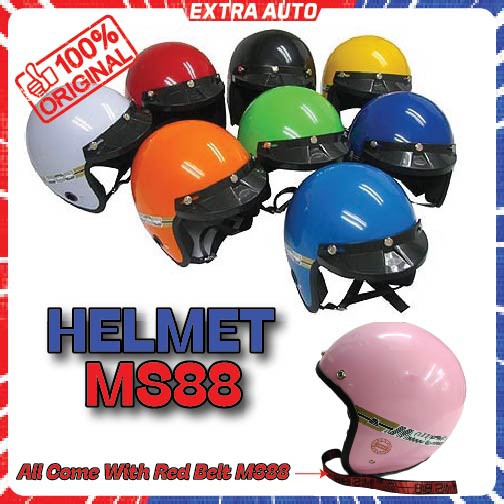 MS88 Helmet Saiz (L) 57cm 100% Guaranteed Topi Keledar Yellow Blue Red ...