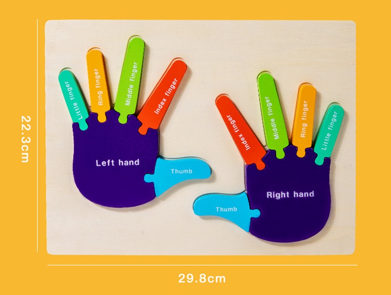 Treeyear Wooden Numbers Puzzles for Kids | Educational Chunky Foot ...