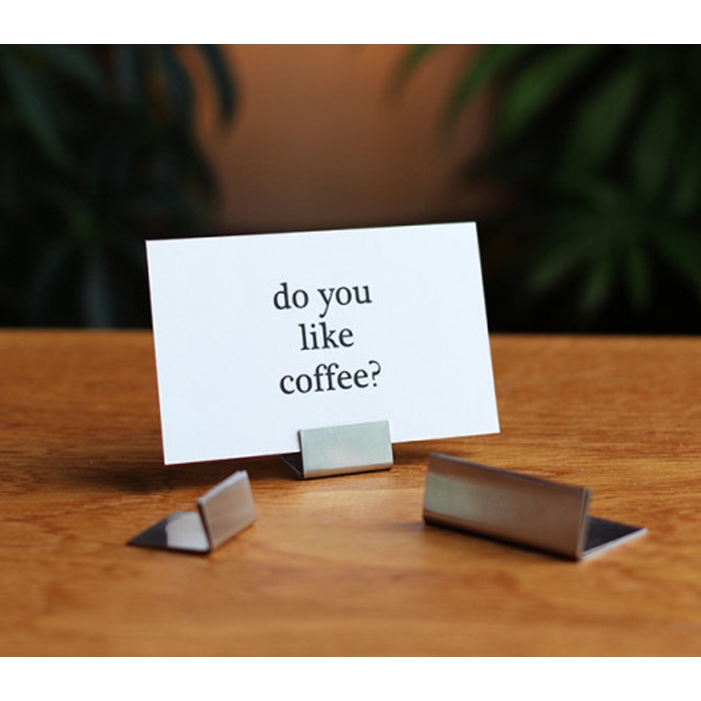 10 Steel Display Name Tag Holder Food Label Card Menu Stand Restaurant ...