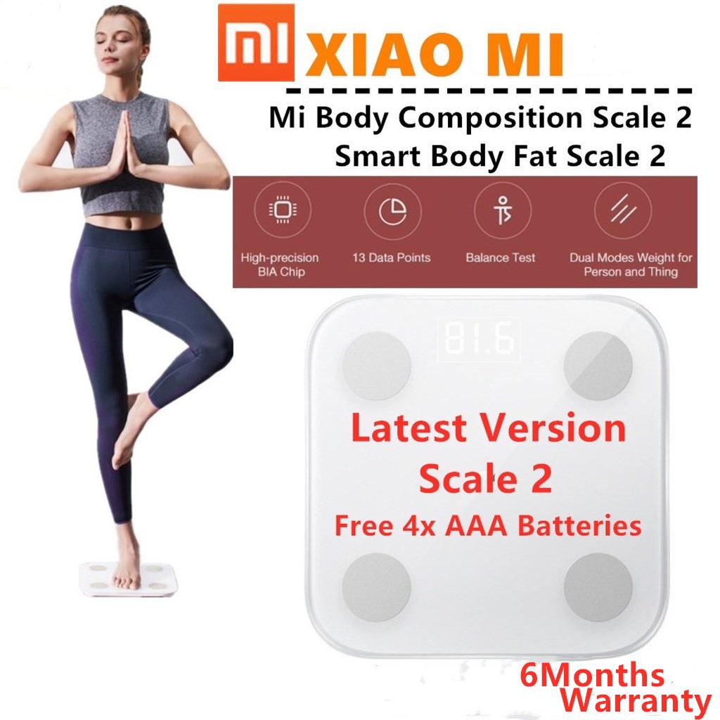 Xiaomi Mi Body Composition weighting Scale 2–Mi Smart Body Scale 2 ...