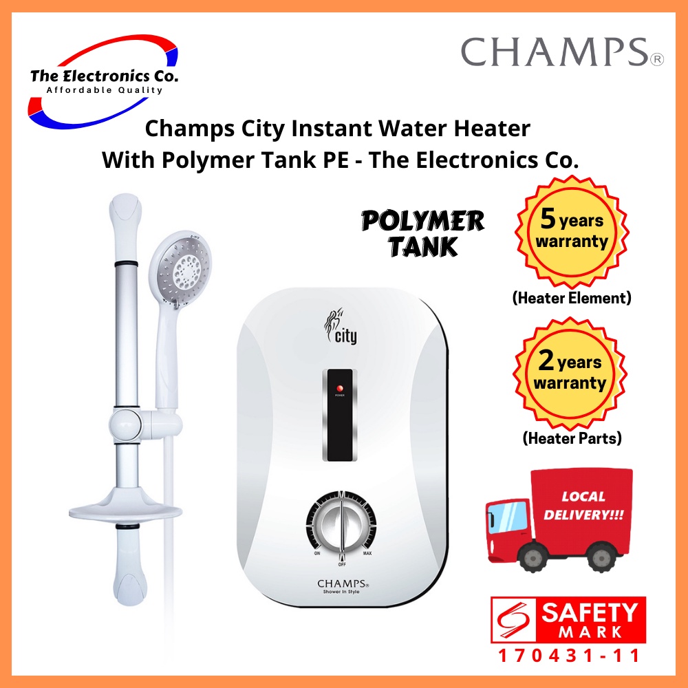 Champs City Instant Water Heater With Polymer Tank PE - The Electronics ...
