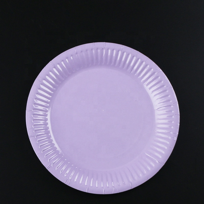 [20pcs/pack] Disposable Colourful Plain Paper Plate / Colourful Plate ...