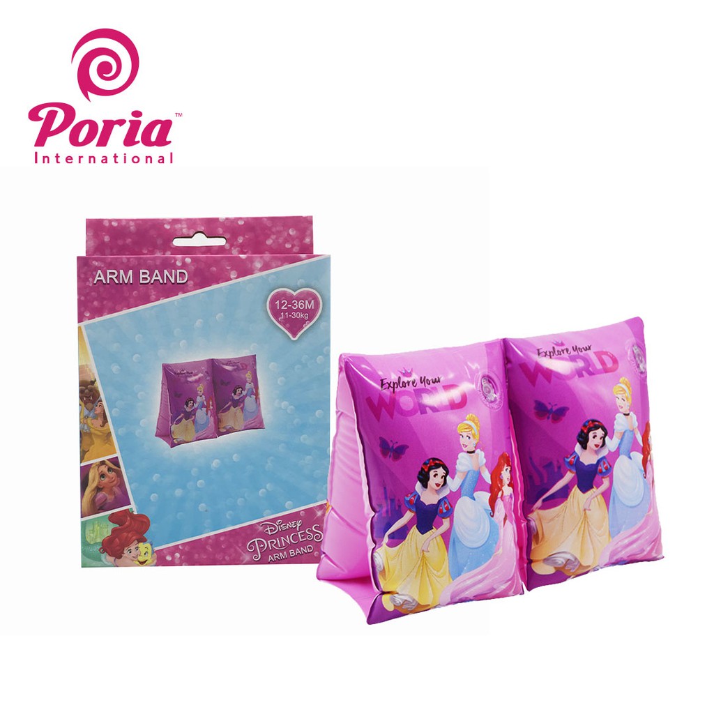PORIA Disney Princess Pink Kids Children Inflatable Swim Armband Float ...
