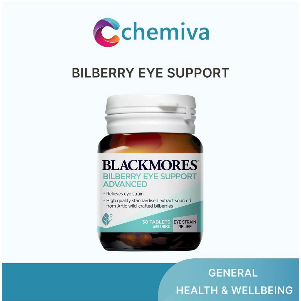 [Fast Shipping] Blackmores Bilberry Eye Support Advanced, 30 Tablets ...