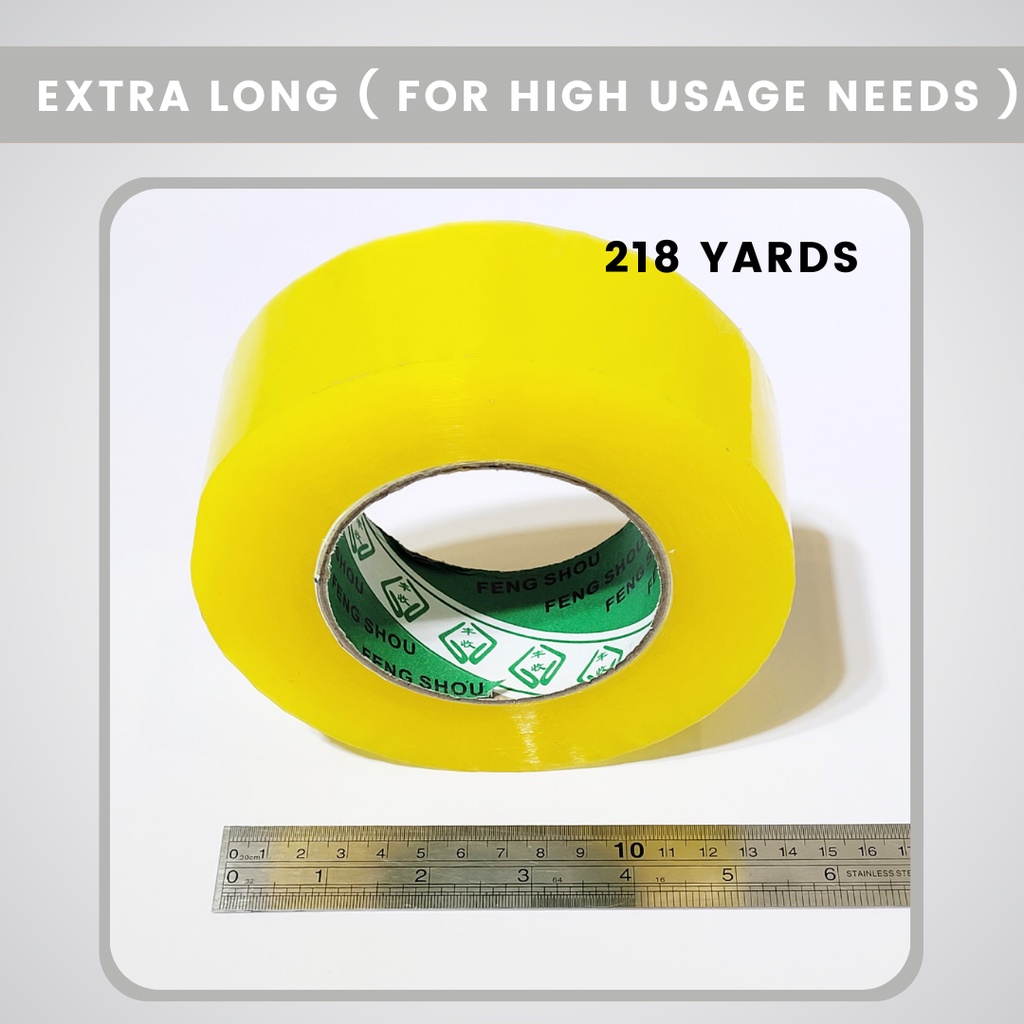 mixshop High Quality 45mm x 218 yards Extra Long Transparent Adhesive ...