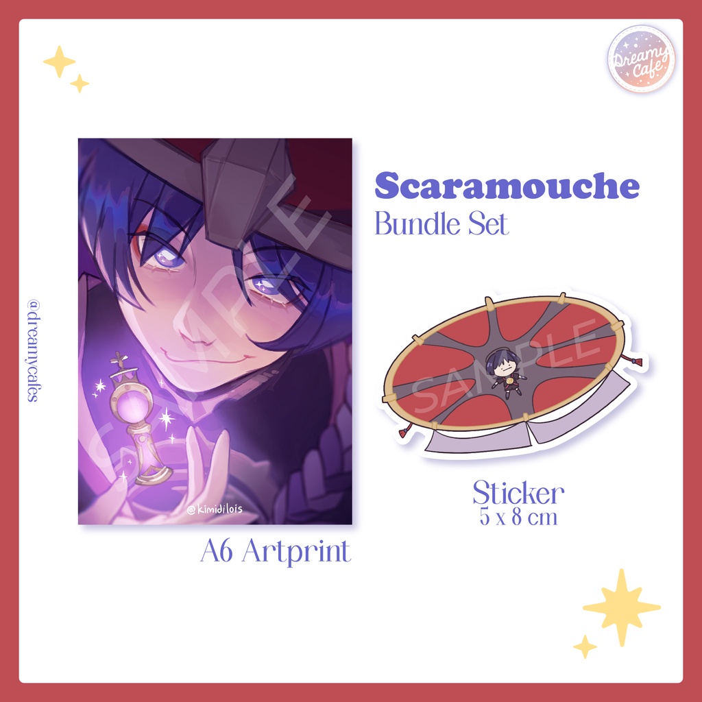 Scaramouche Art print & Sticker Set | Shopee Singapore
