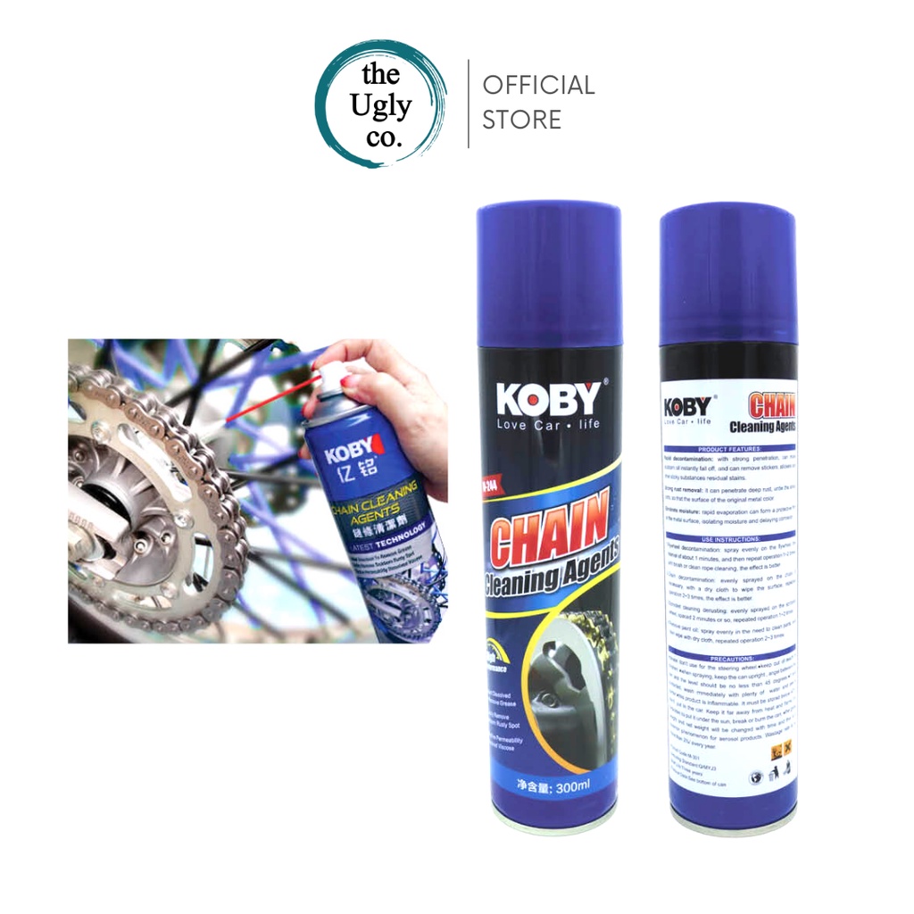 Chain Cleaner Spray 300ml KOBY M244 for Motorcycle, Automotive Chains ...
