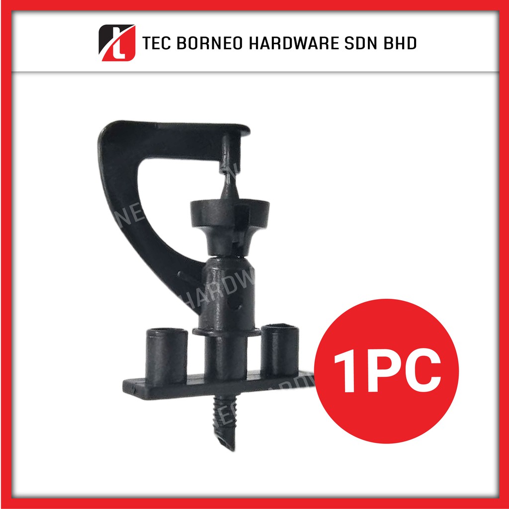 TEC [1 PCS] Black G Sprinkler Micro Mini Sprayer Self Watering System ...