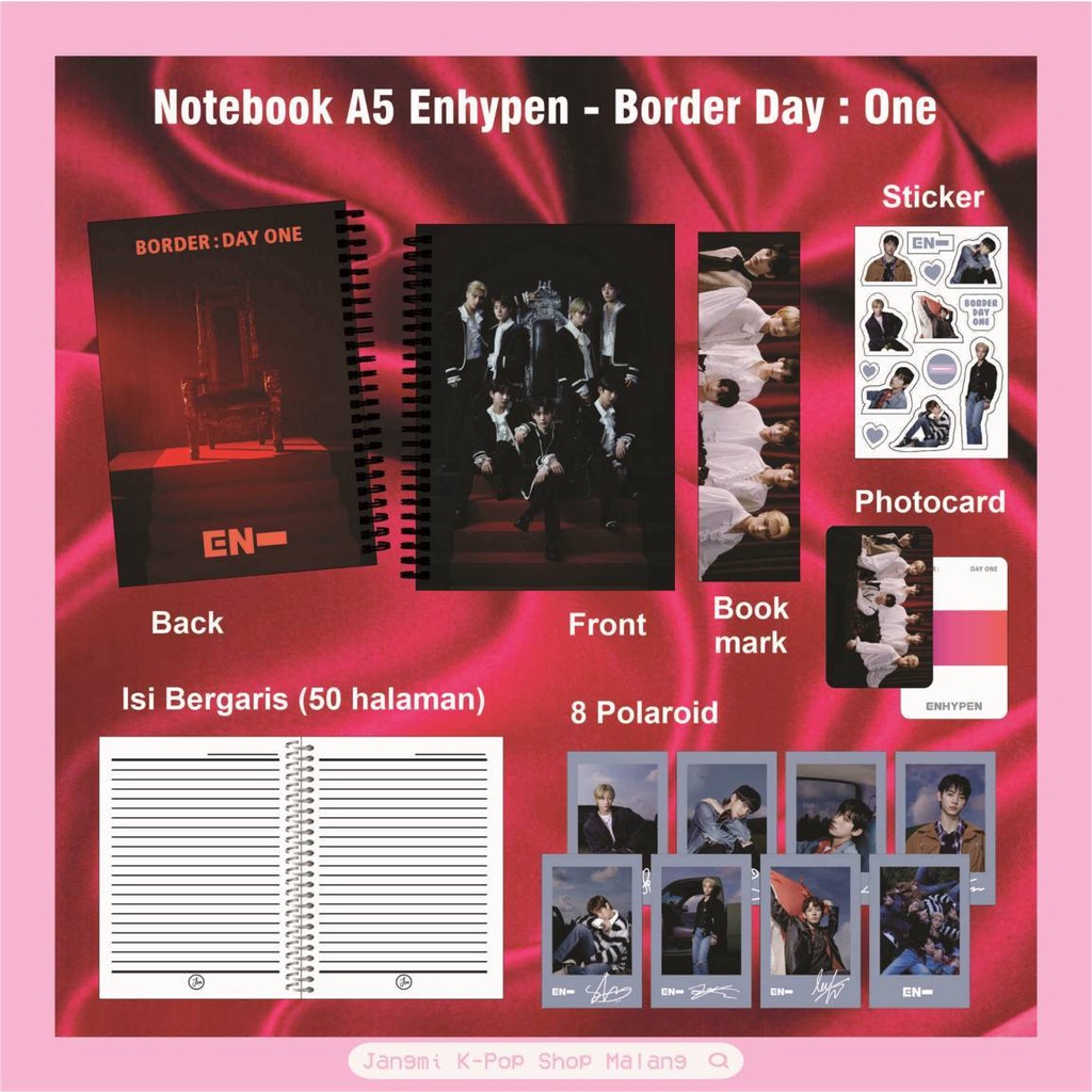 Enhypen Notebook - Border Day One (Given Taken) | Enhypen Border Day ...