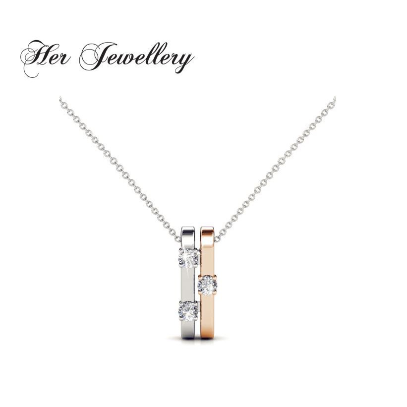 Her Jewellery Bonding Pendant - Luxury Crystal Embellishments with 18K ...