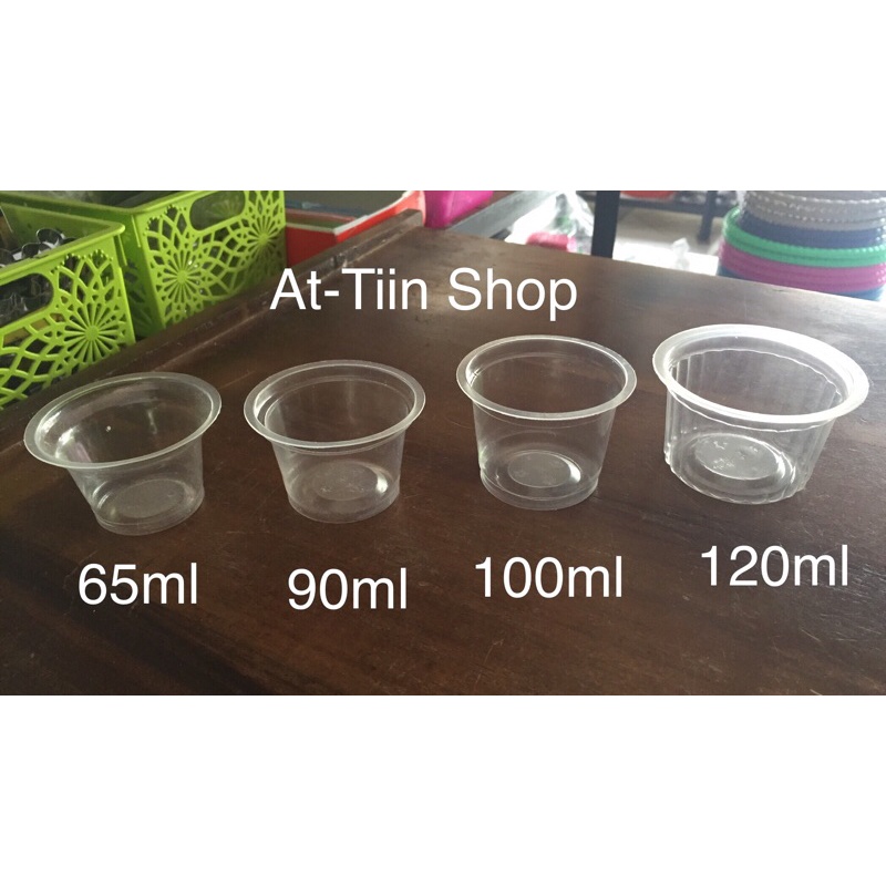 50 Pcs JELLY PUDDING CUPS/GELAS AGAR PUDDING JELLY (Various sizes ...