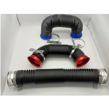 FLEXIBLE COLD AIR INTAKE Adjustable HOSE UNIVERSAL TURBO PIPE COOL AIR ...