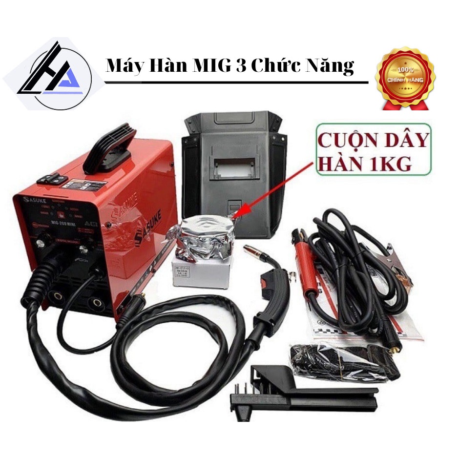 Sasuke mini MIG 200 welding machine with 3 functions - Comes with 2 ...