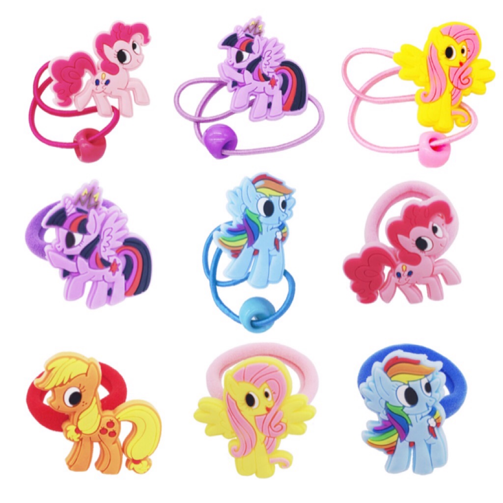 My Little Pony Character Designed Hair Ties Ropes Rubber Band Hair ...