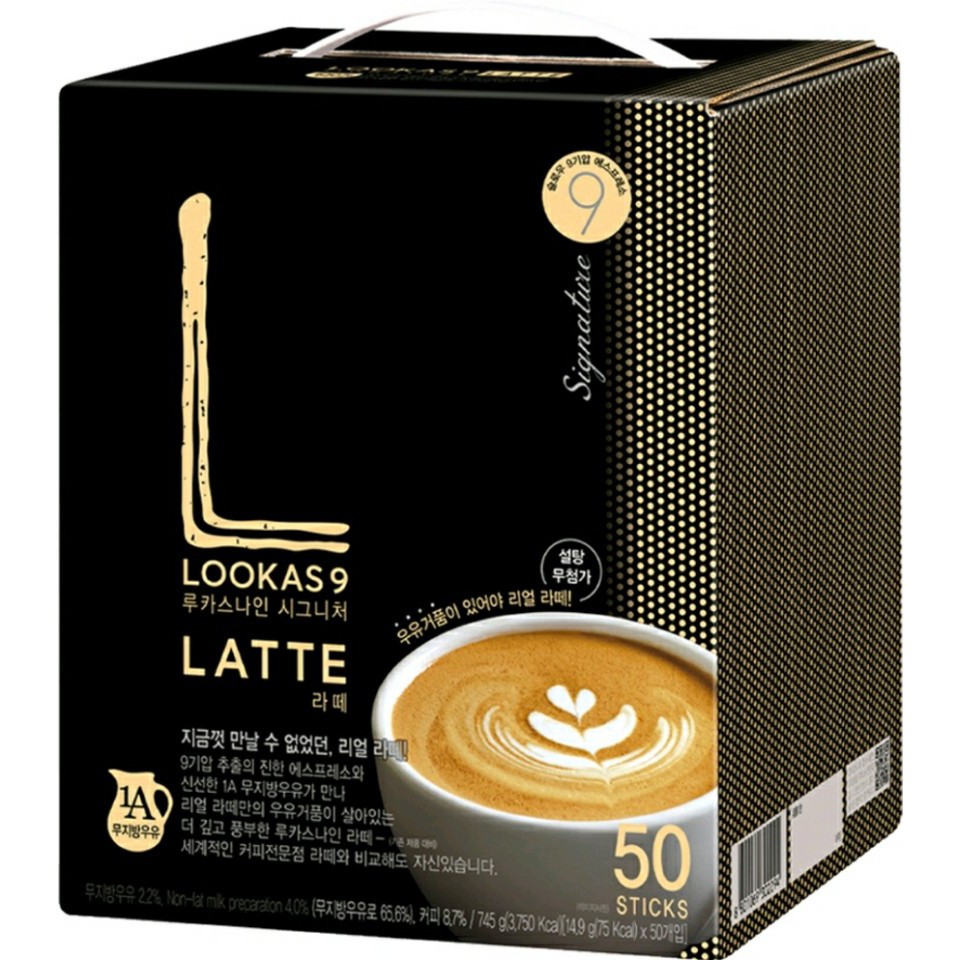 LOOKAS9 Signature Korea Coffee Mix Sticks 5 type / Signature latte 50T ...