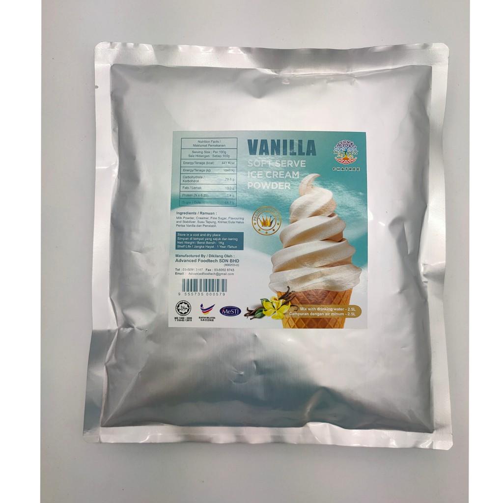 SOFT SERVE ICE CREAM POWDER - VANILLA 香草冰淇凌粉 (1 Kg ) | Shopee Singapore