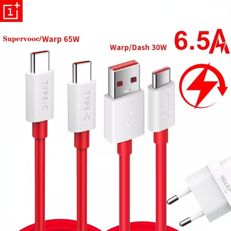 Oneplus Original Cable Dash Warp Supervooc Usb Type C One Plus Chip ...