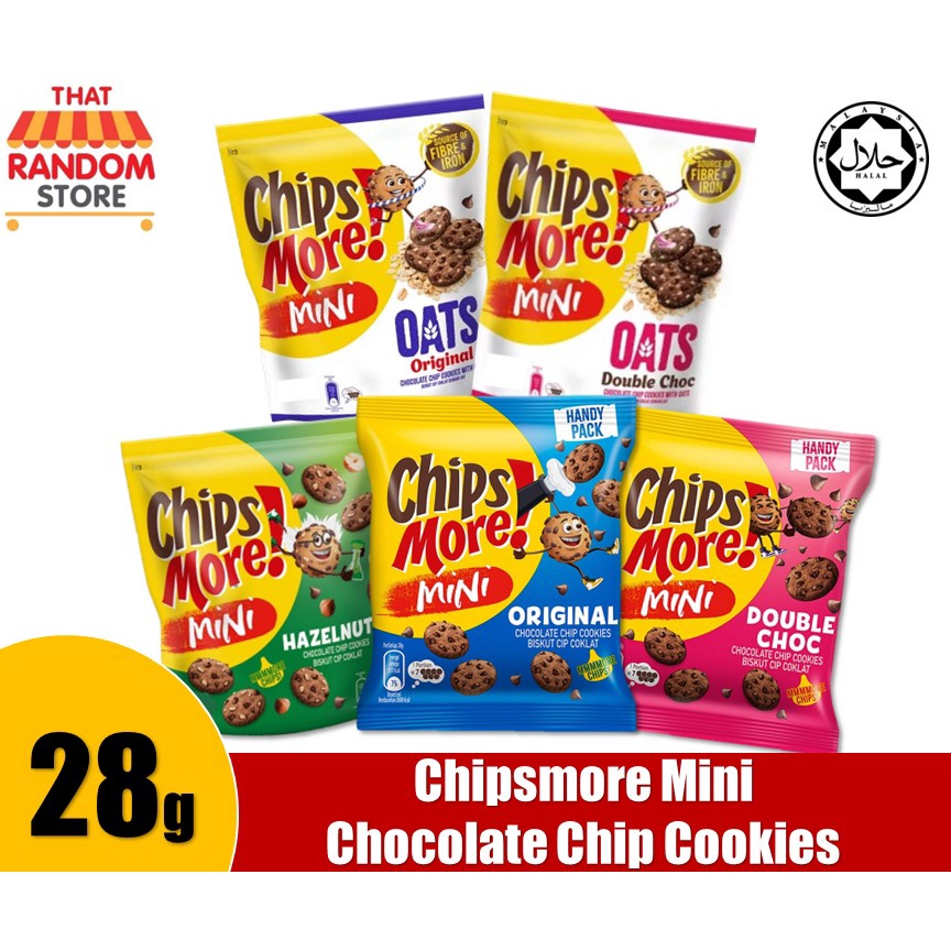Chipsmore Mini Chocolate Chip Cookies 28g | Shopee Singapore