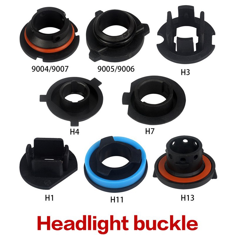2Pcs LED Car Headlight Adapter Holder Base for H4 H1 H11 Headlamp Light ...