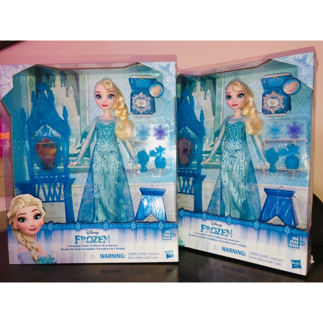 Disney Frozen Queen Elsa and Coronation Vanity Doll Set | Shopee Singapore
