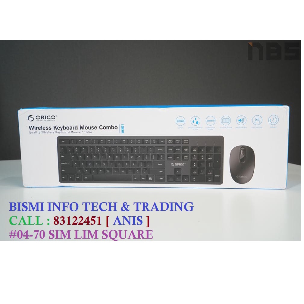 [BRAND NEW ] ORICO BRAND Wireless keyboard and mouse combo [MKW01 ...