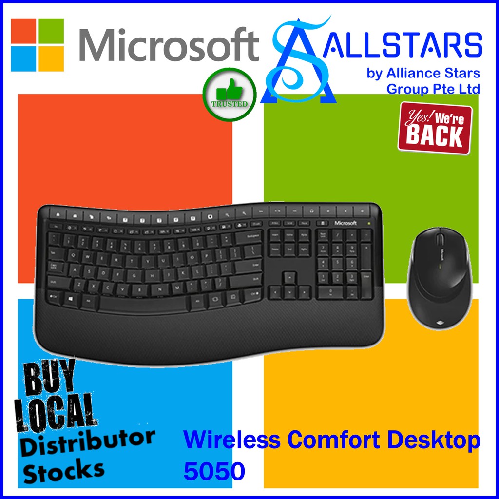 Microsoft Wireless Comfort Desktop 5050 (PP4-00020) (Warranty 3years ...