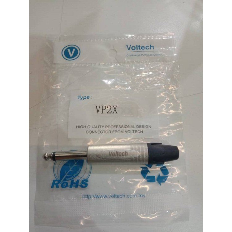 Voltech VP2X Mono Jack Connector (New) | Shopee Singapore
