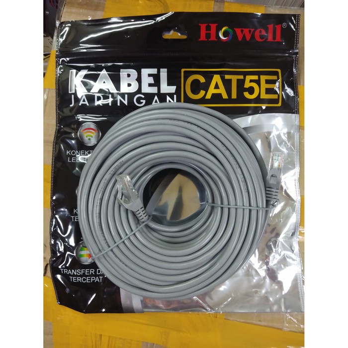 Lan Cable 10 Meters Cat5 howell - Ethernet Cable LAN RJ45 Cat5E 10M Howwell LAN Cable | Shopee ...