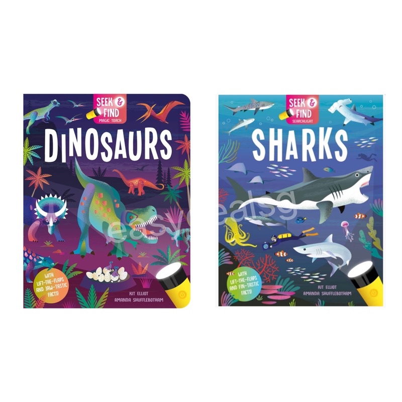 Seek and Find Sharks/ Seek and Find Dinosaurs Search and Find Magic ...