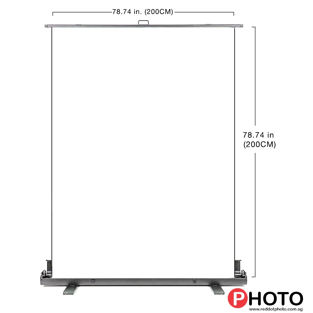 (2m x 2m) Pull Up Green Screen Collapsible Background Panel Auto ...