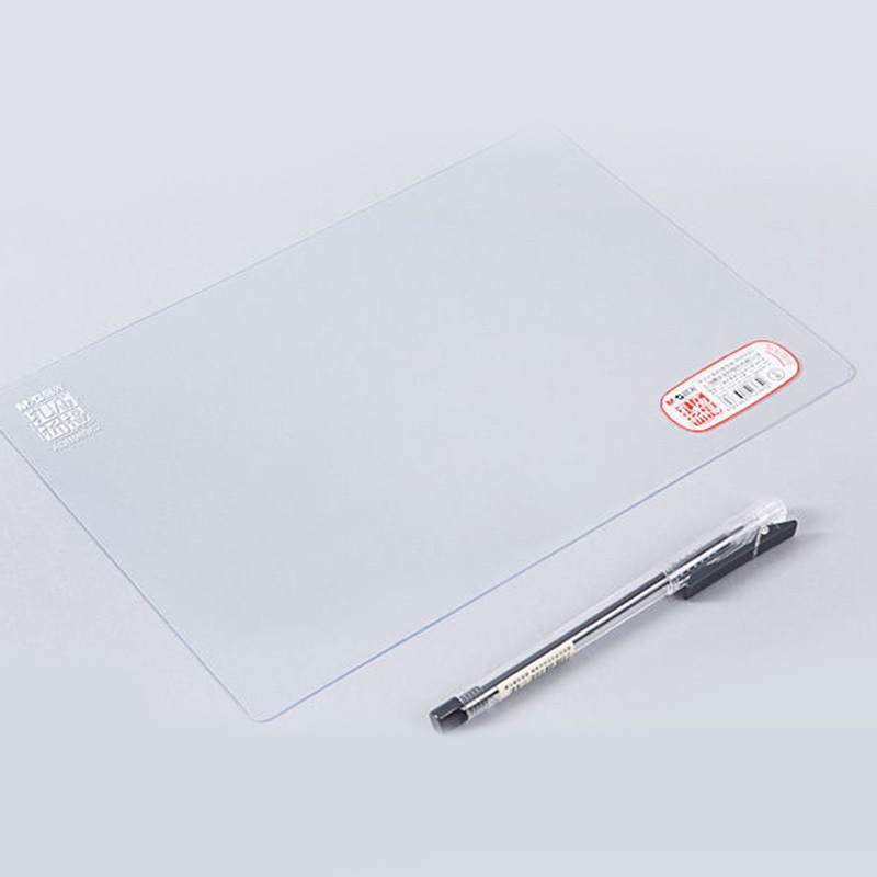 M&G A4 Transparent Waterproof PVC Table Mat Student Desktop Simple Soft ...