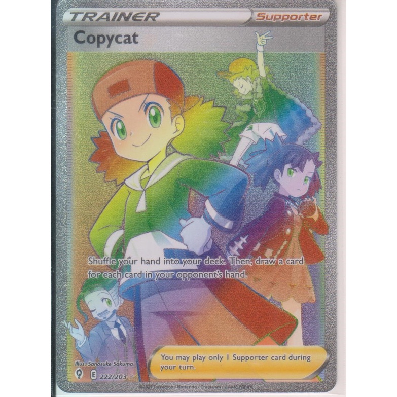 Copycat - 222/203 - Hyper Rare (Pokemon TCG: Evolving Skies) | Shopee ...
