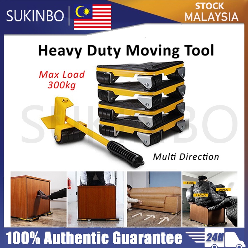 5pcs/Set Heavy Furniture Lifter Mover Transport Tool Slides Trolley ...