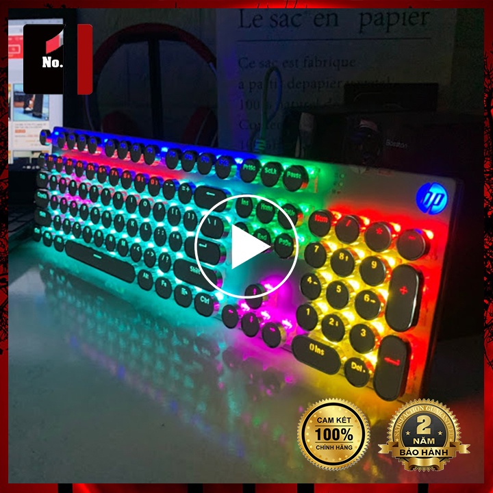 Hp GK400Y Led Computer Gaming Mechanical Keyboard Wired Laptop Pc ...