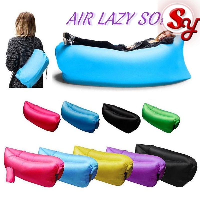 Inflatable Wind Air Lazy Sofa Picnic Camping Lamzac Lounge Bed Outdoor ...