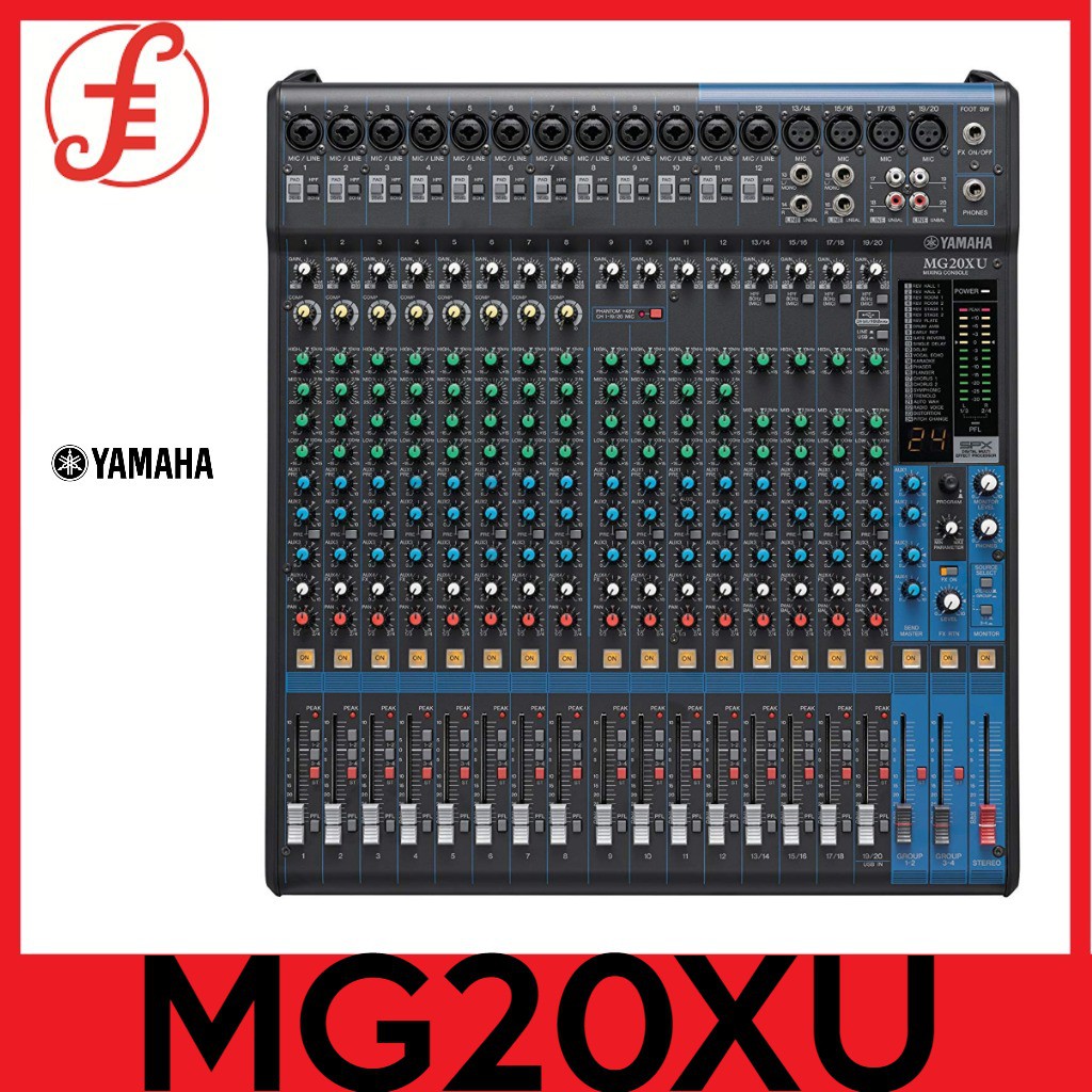 Yamaha MG20XU /MG10XU/MG10X/ MG10 20/ Channel 6 BUS Mixer with Effects / FX (20 mg-20xu ...