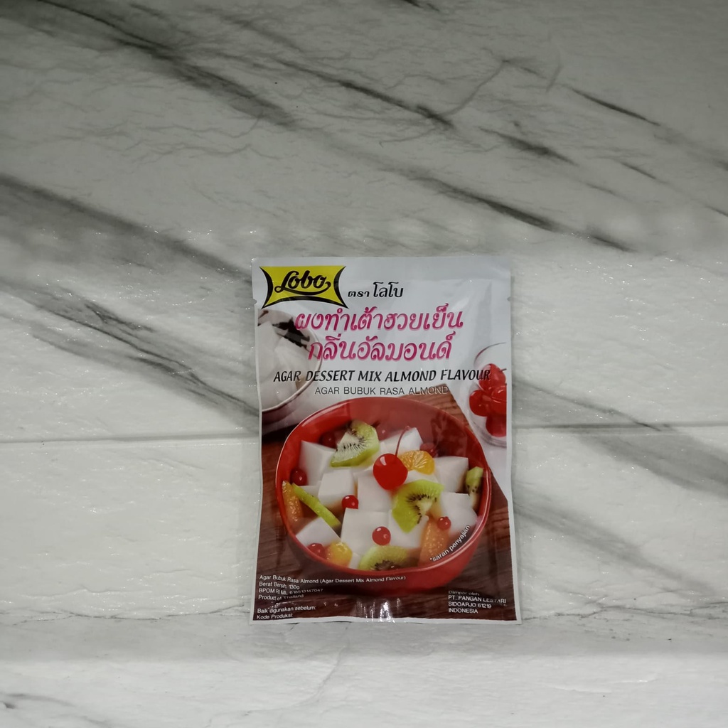 Agar Powder LOBO Dessert Mix Milk Pudding Almond 130 Gr | Shopee Singapore
