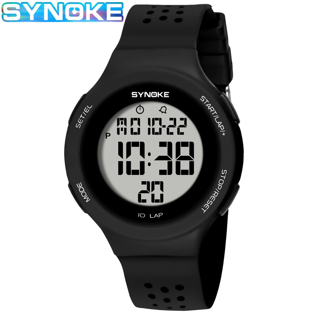 SYNOKE Men Watch 30M Waterproof Military LED Display Multifunctional ...