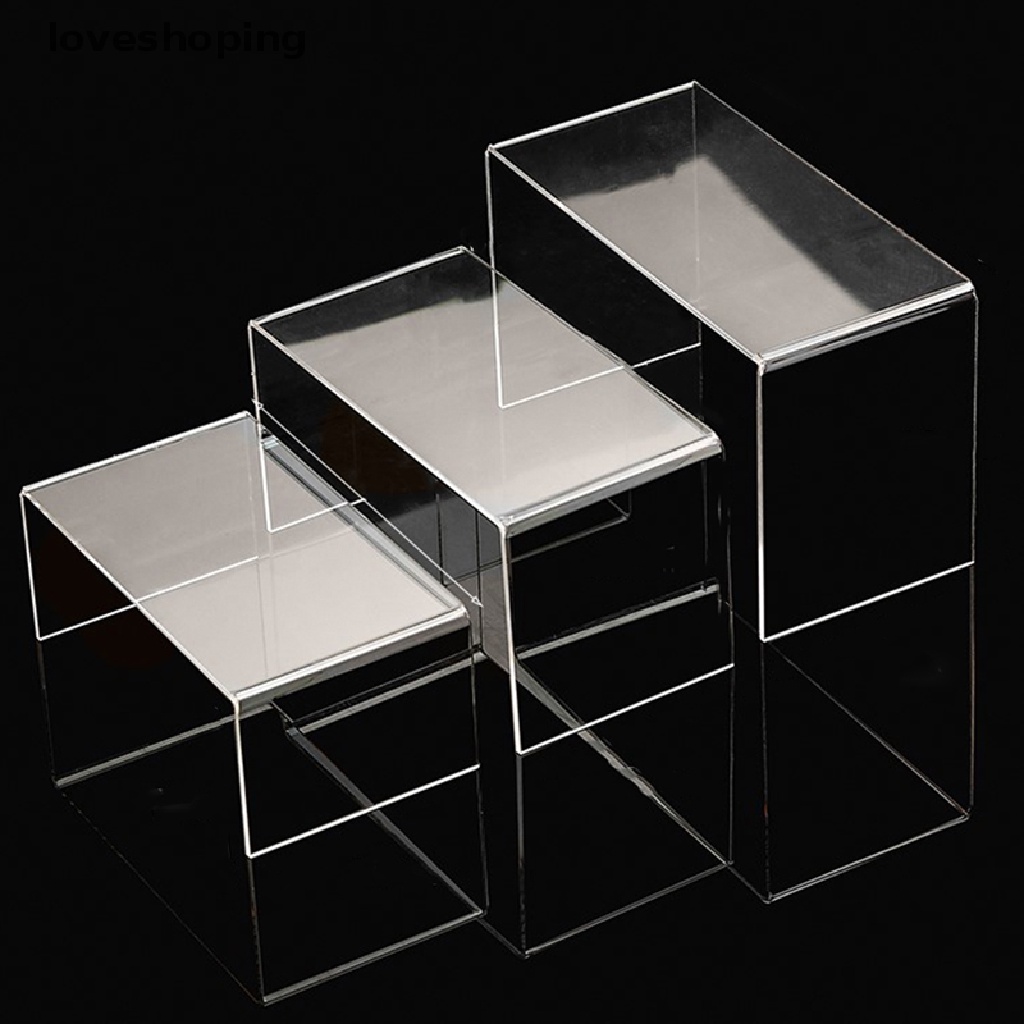 [LOS] 3Pcs Acrylic Counter Window Hats Shoes Glasses Display Stand ...
