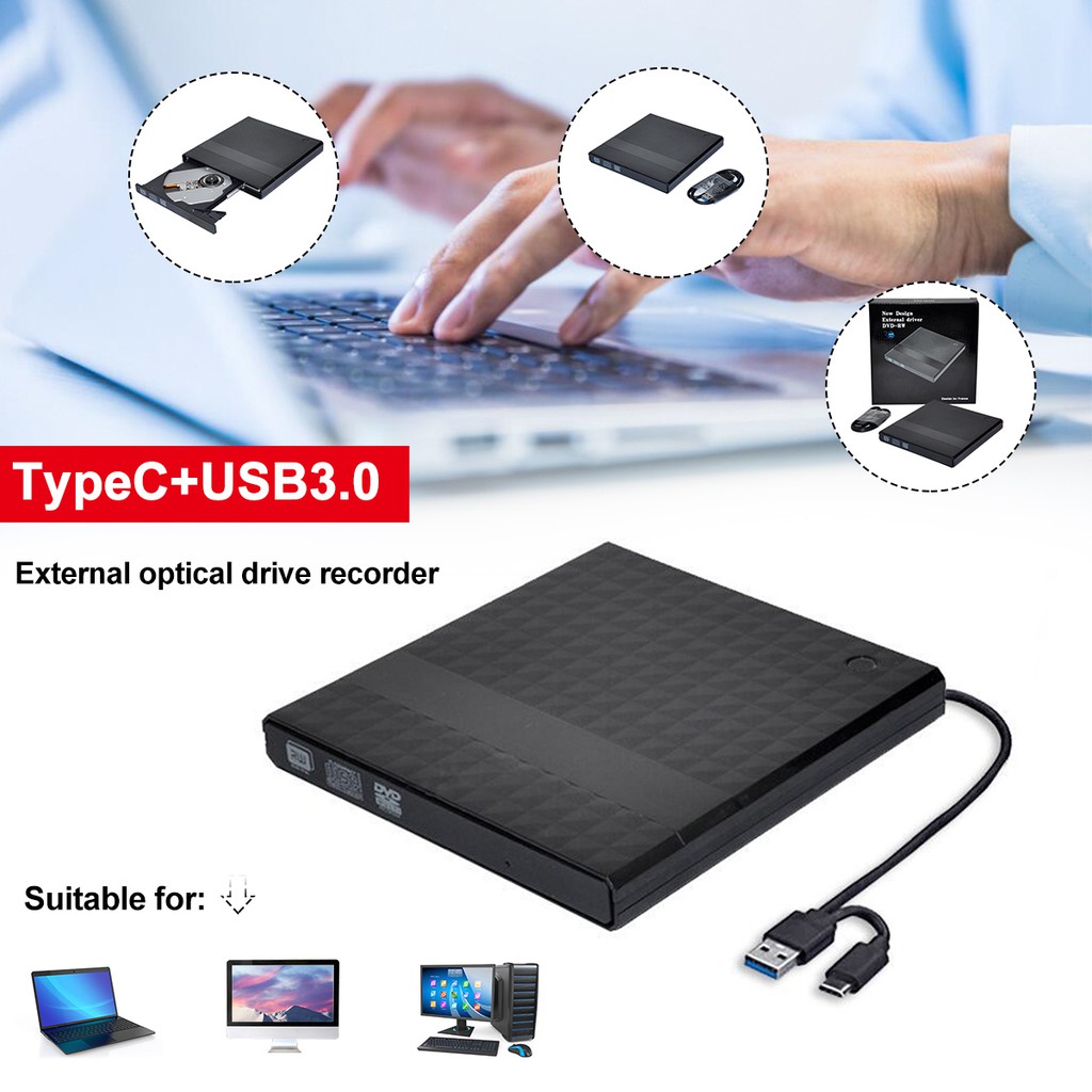 SG STOCK Portable External DVD/CD RW Drive Burner/Reader/Writer Driver ...