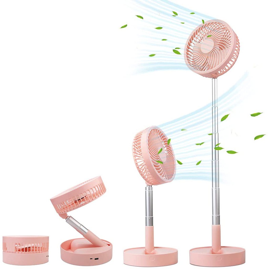 Extendable Rechargeable (1 Meter) Fan Ultra Lightweight Portable ...